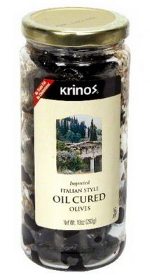 Oil Cured Olives - Krinos - 10 oz jar – Greek Market