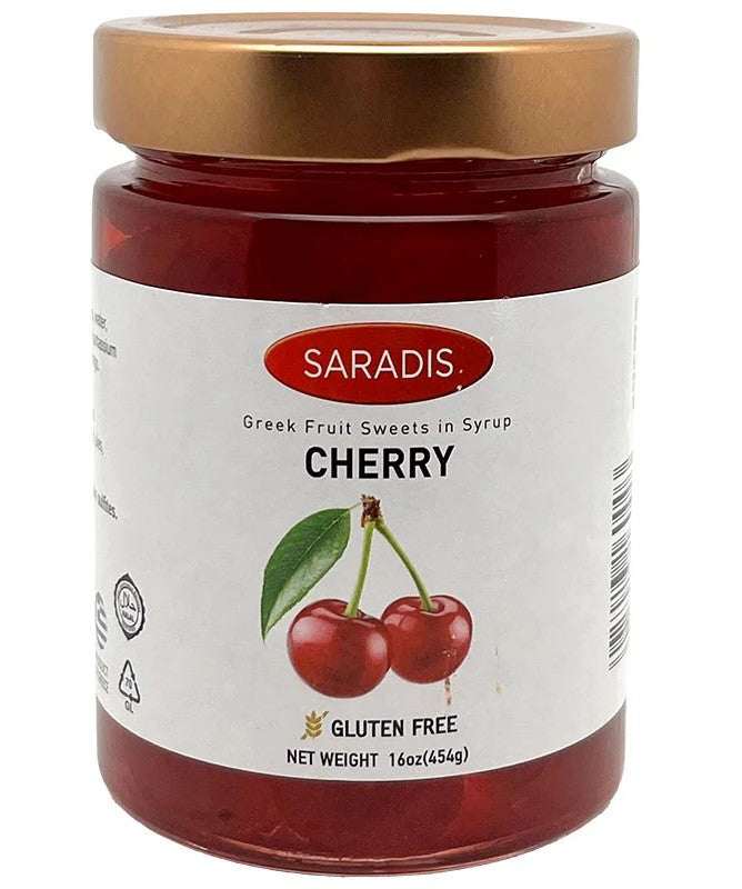 Fruit Preserves - Cherry - Saradis - 1 lb jar – Greek Market