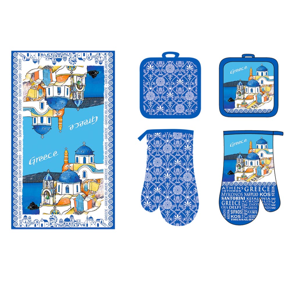 Greek Kitchen Set - Greek Islands - 1 set – Greek Market