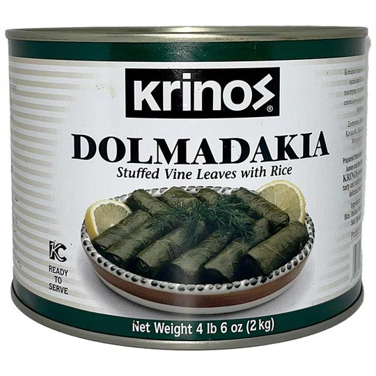 Stuffed Grape Leaves (Dolmadakia) - Krinos - 2 kg can – Greek Market