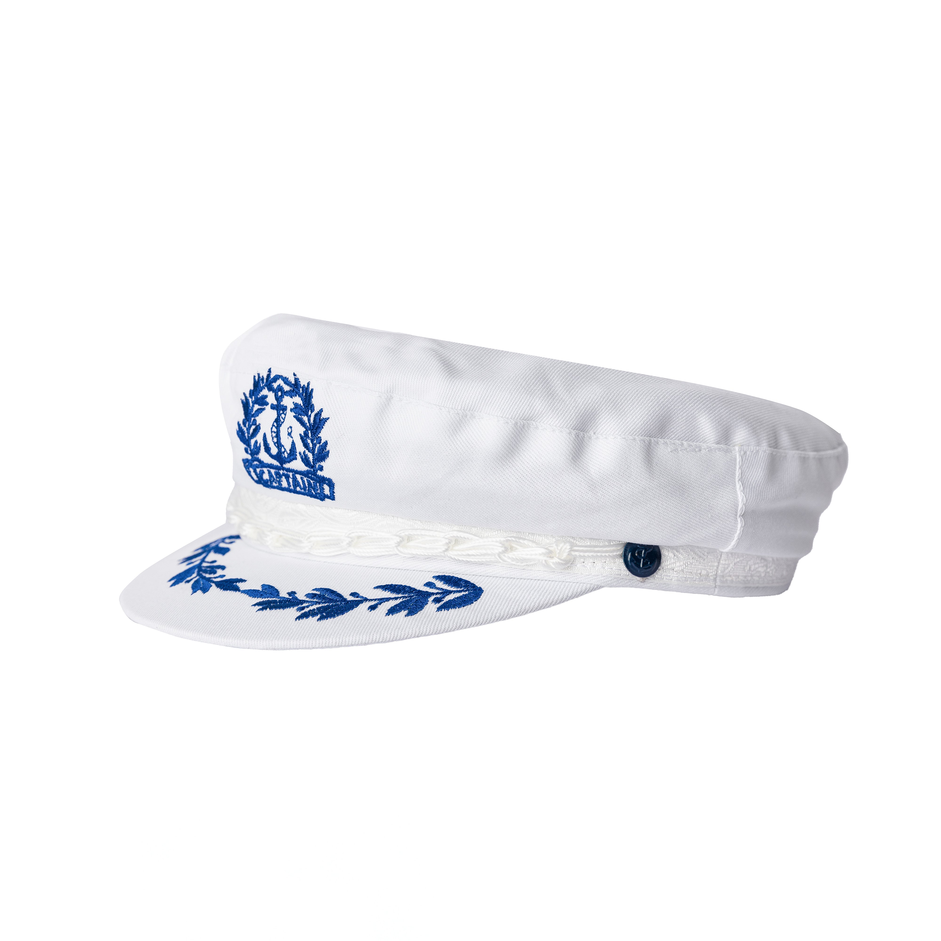 Authentic Greek Captain's Cap - Cotton - White – Greek Market