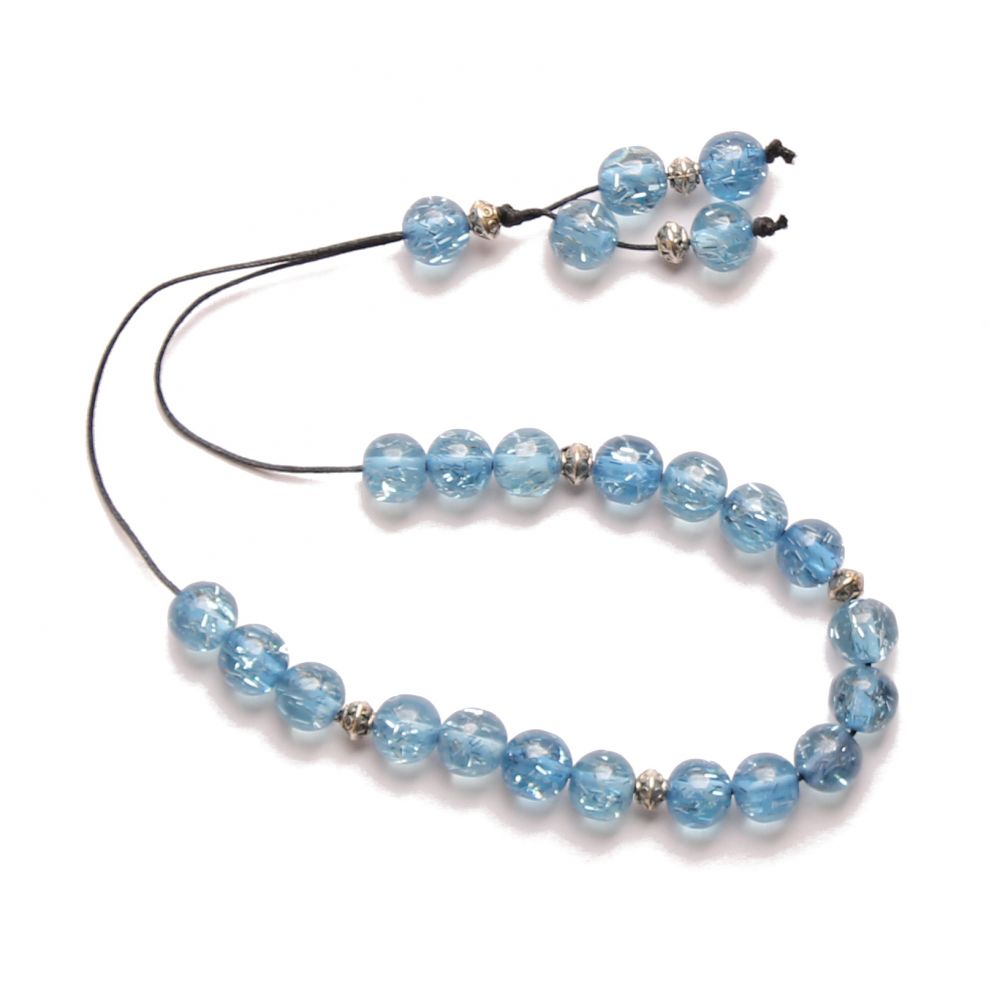 Worry Beads - Classic - Transparent Light Blue - 1 pc. – Greek Market