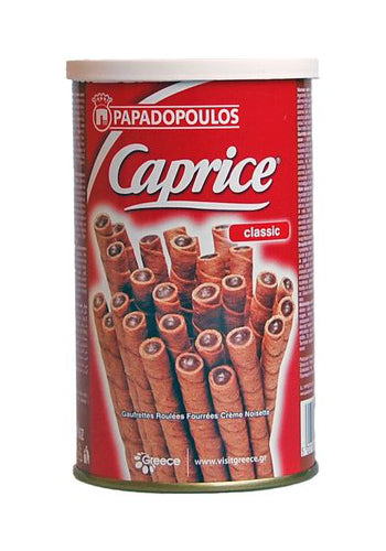 Hazelnut & Cocoa Cream Filled Wafers - Caprice - 400 gr Can – Greek Market