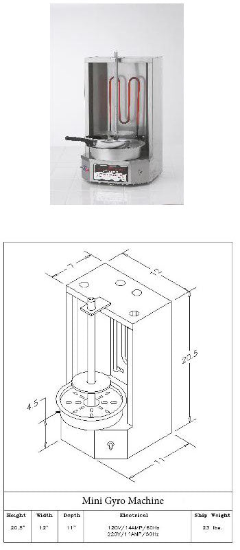 Mini Gyro Machine - 1 pc. – Greek Market