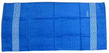 Greek Beach Towel - Sparti - Greek Key - Blue - 1 pc – Greek Market