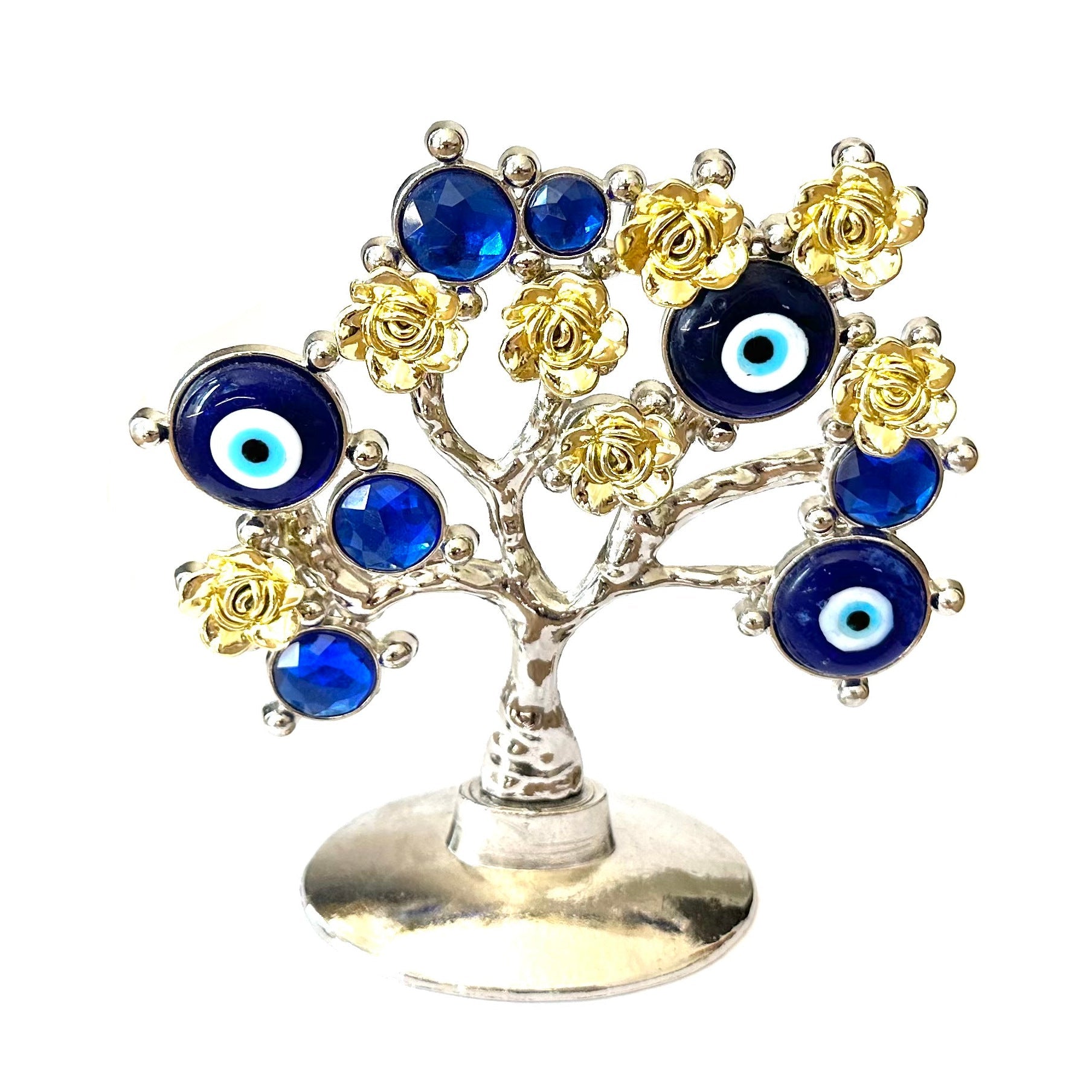 Evil Eye Tree - Silver - 6.5" - 1 pc – Greek Market