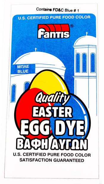 Easter Egg Dye - Blue - Fantis - 1 pc – Greek Market