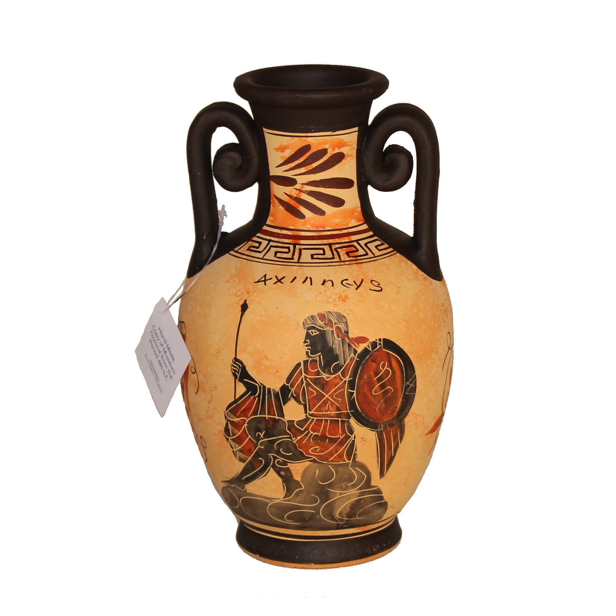 Greek Vase - Ceramic - 10" - Beige - 1 pc – Greek Market